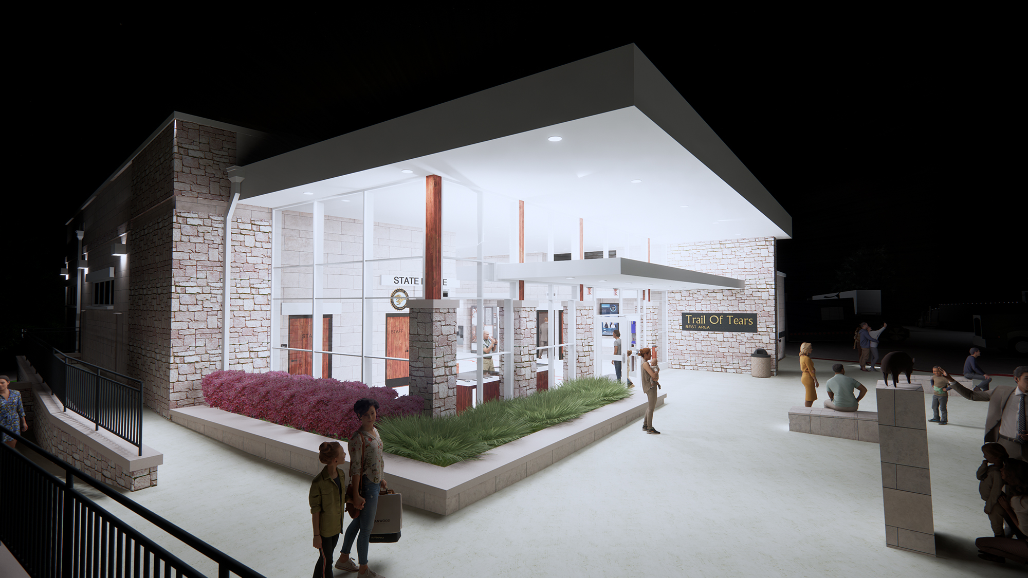 Trail of Tears Rest Stop – Baysinger Architects, LLC.